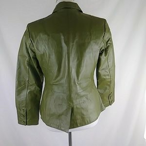 metrostyle | Jackets & Coats | Metrostyle Womens Leather Jacket Green ...
